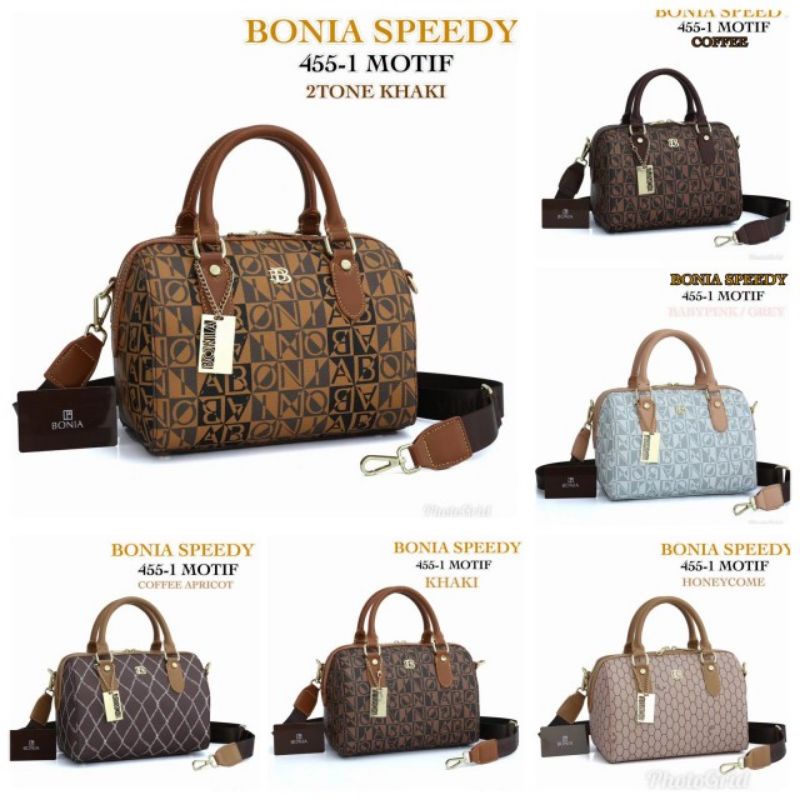 Jual STOCK LENGKAP Handbag Bonia Speedy 455-1 455 NEW LOGO TAS JINJING ...