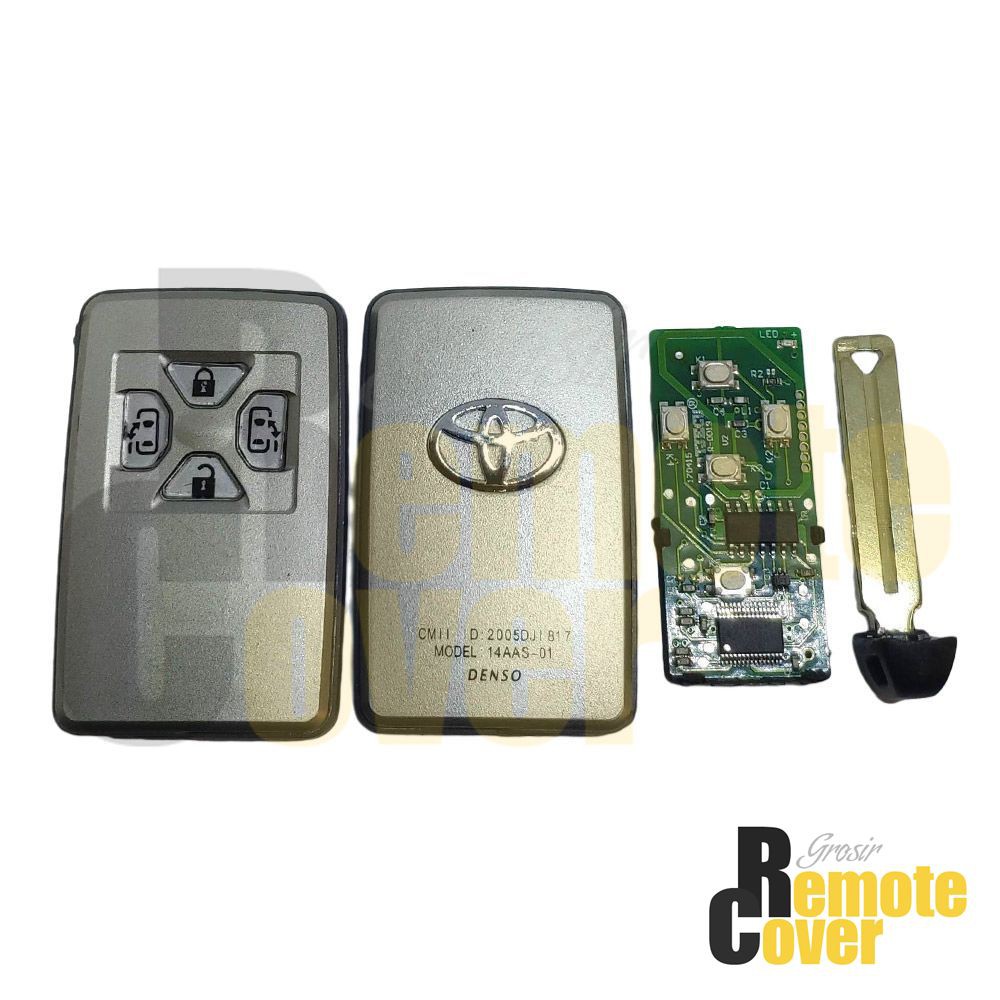 Jual Remote Keyless Smart Key Lengkap Toyota Alphard Lama 4 Tombol ...