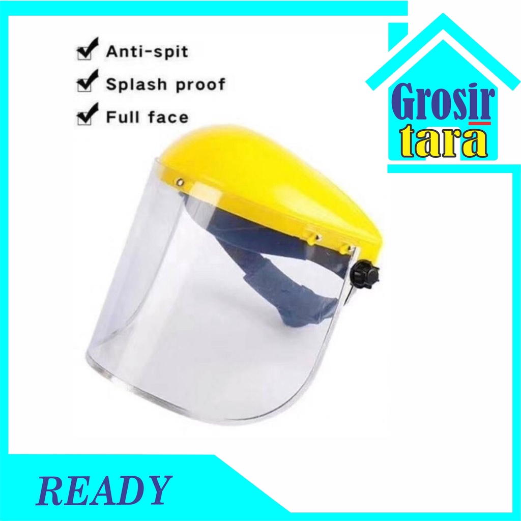 Jual Helm APD Kuning Face Shield Pelindung Wajah Safety Tools Medis Las ...