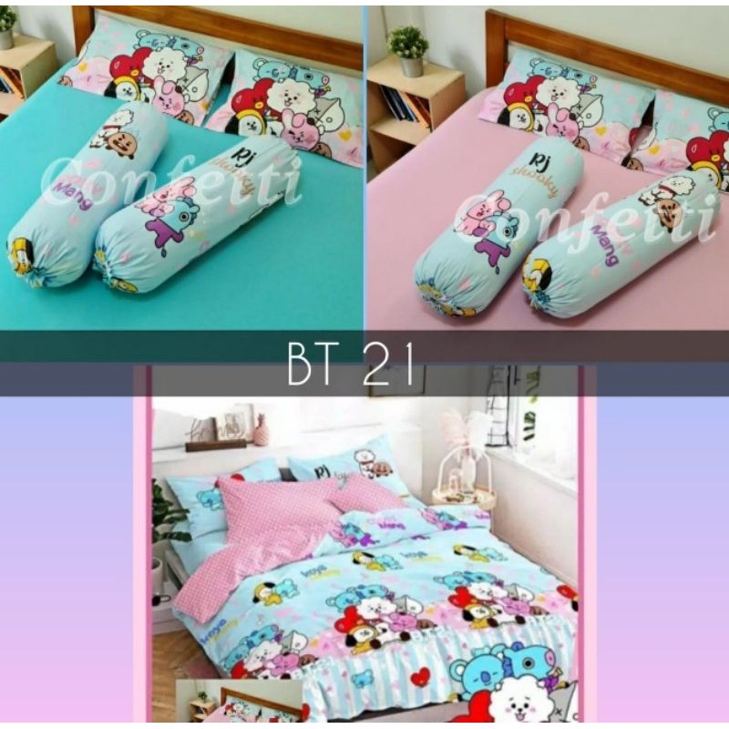 Jual SPREI KAOS ANTI GESER ANTI KUSUT MOTIF BT21 | Shopee Indonesia