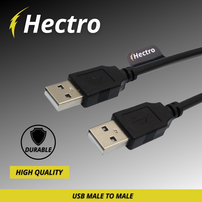 Jual HECTRO USB Male To USB Male High Speed 2.0 Data & Power Cable | Shopee Indonesia