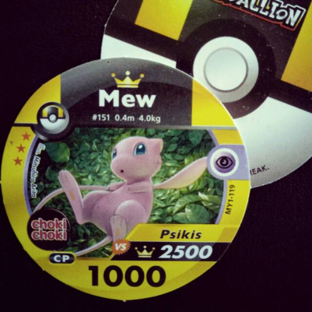 Jual Mew - Choki-Choki Medallion Pokémon Card (kartu pokemon medalion ...