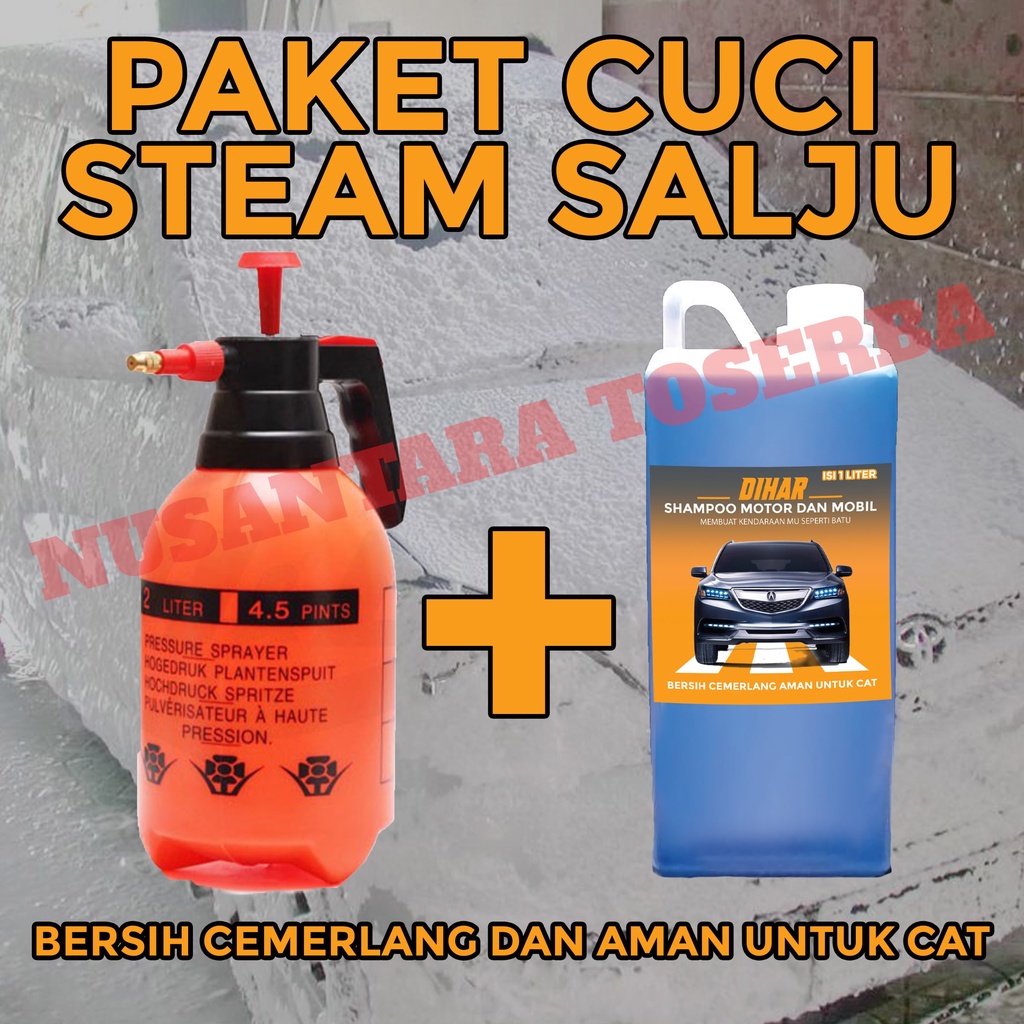 Jual Paket Shampo Cuci Steam Salju Plus Botol Semprotan Siap Pakai ...