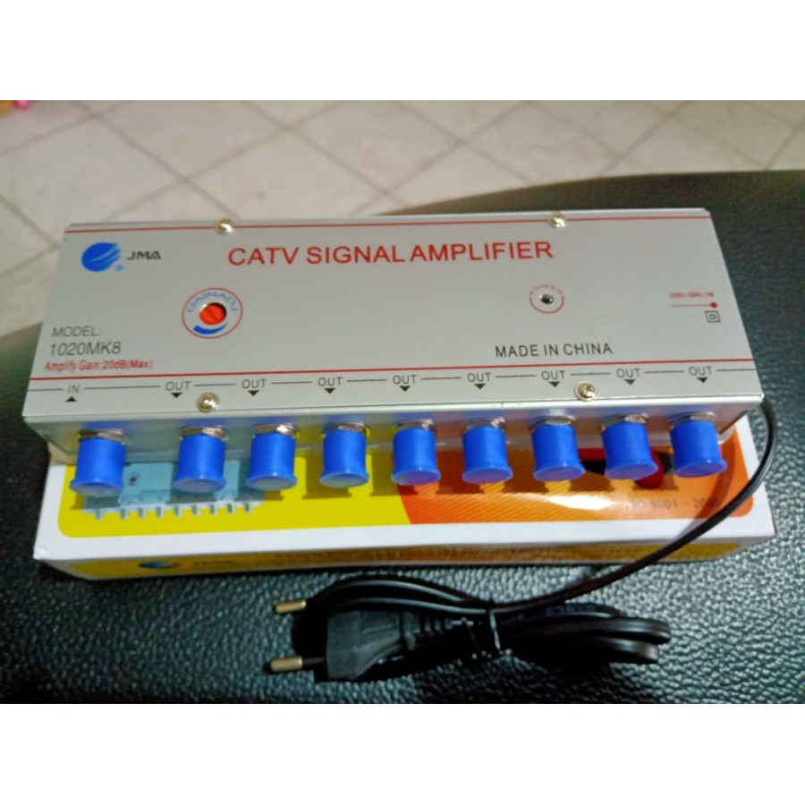 Jual CATV Signal Amplifier JMA 8 Way Penguat Sinyal TV Original ...