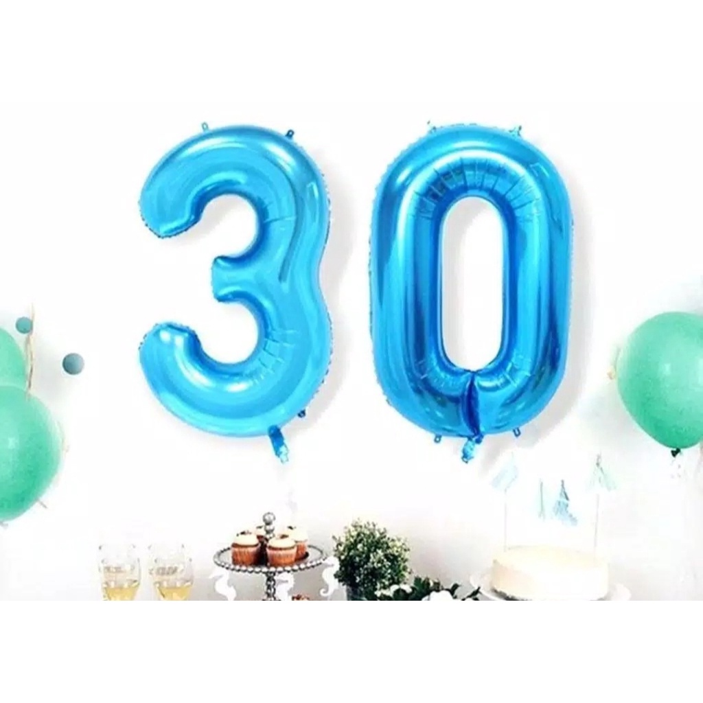 Jual Angka Jumbo Biru Polos 1 Meter | Shopee Indonesia