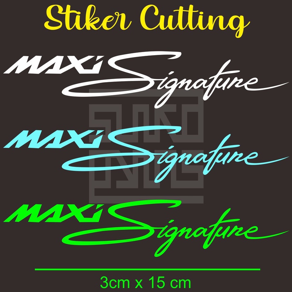 Jual stiker Aksesoris Variasi Motor Cutting Viral Tulisan Keren MAXI ...