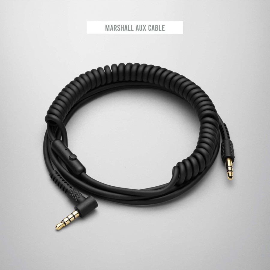 Jual Marshall Aux Cable For HeadPhone Black | Shopee Indonesia