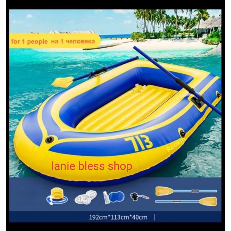 Jual perahu karet angin komplit renang anak dewasa perahu mancing ...
