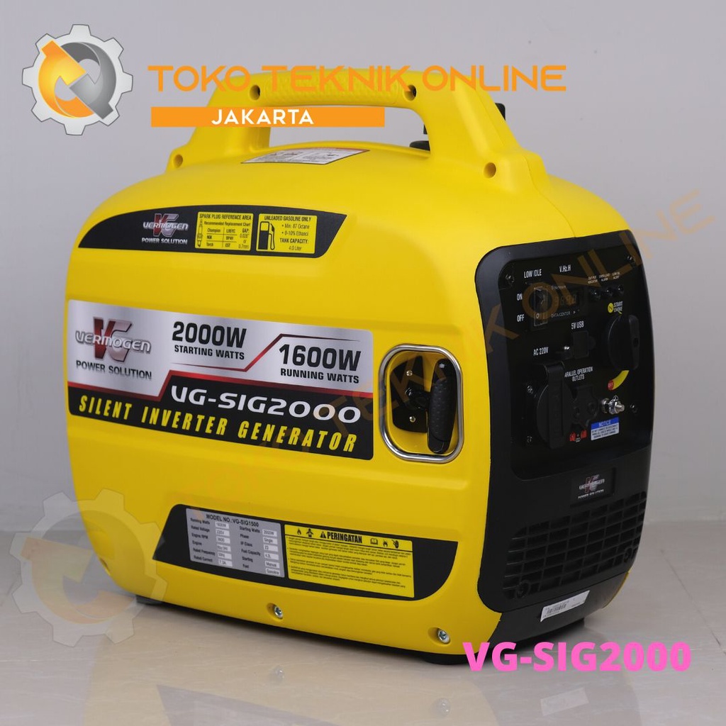 Jual Genset Inverter Silent / Generator Inverter - 2000 Watt - VERMOGEN ...