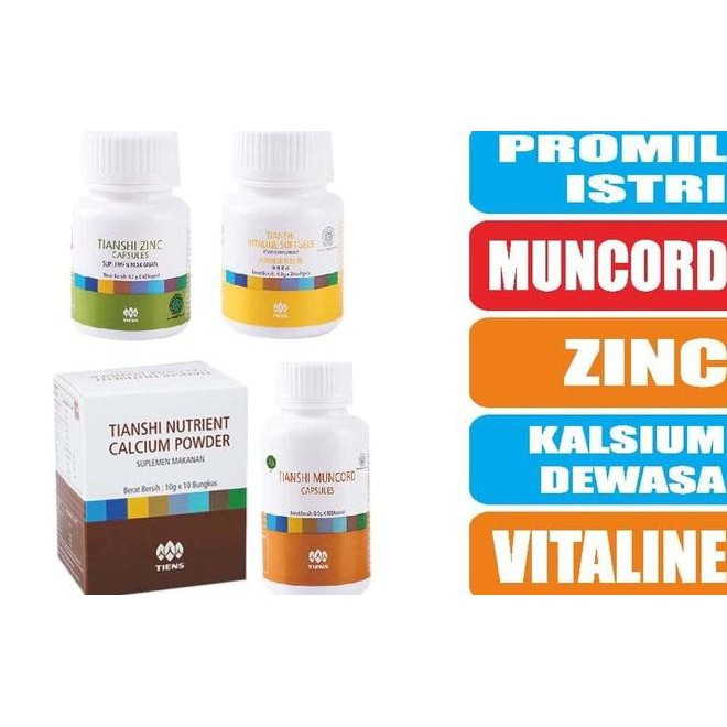 Jual Tiens Paket Promil Istri Muncord Zinc Nhcp Vitaline Tianshi ...