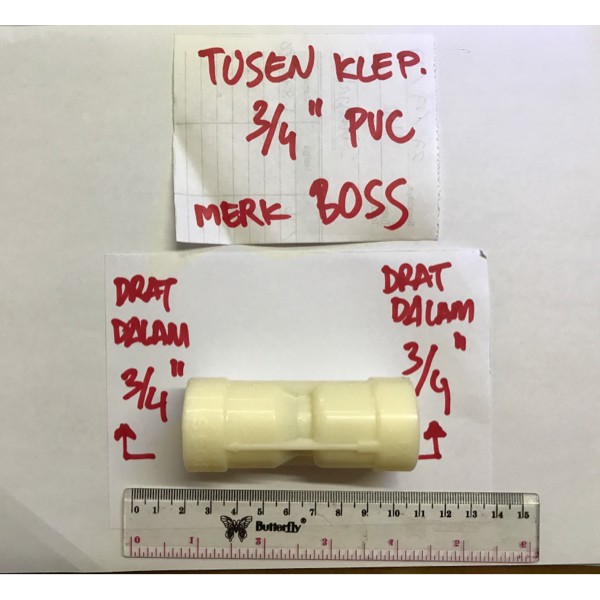 Jual tusen klep 3/4 inch dim pvc boss sambungan pipa valve MURAH ...