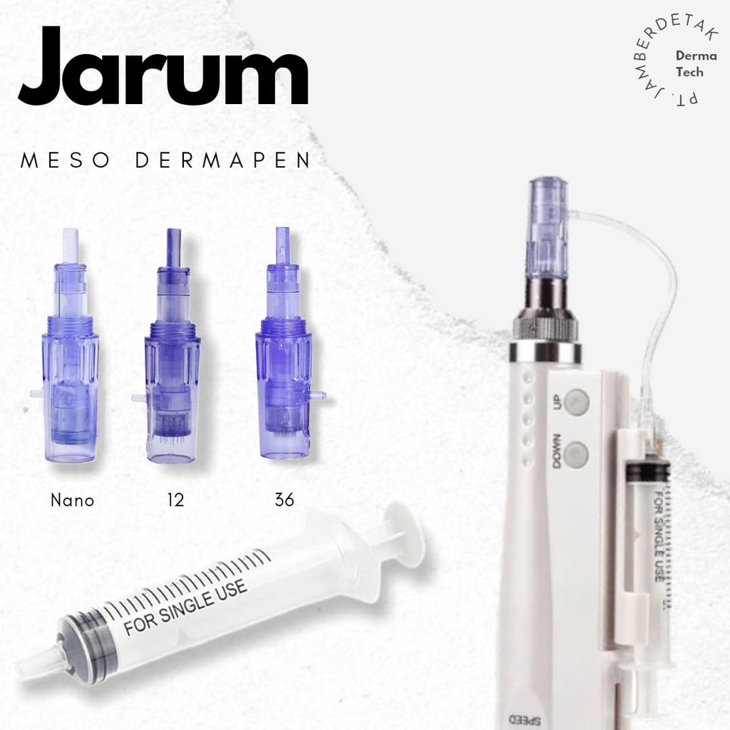 Jual Jarum nano 12 pin 36 pin Dermapen meso gun mesotheraphy needle 2 ...
