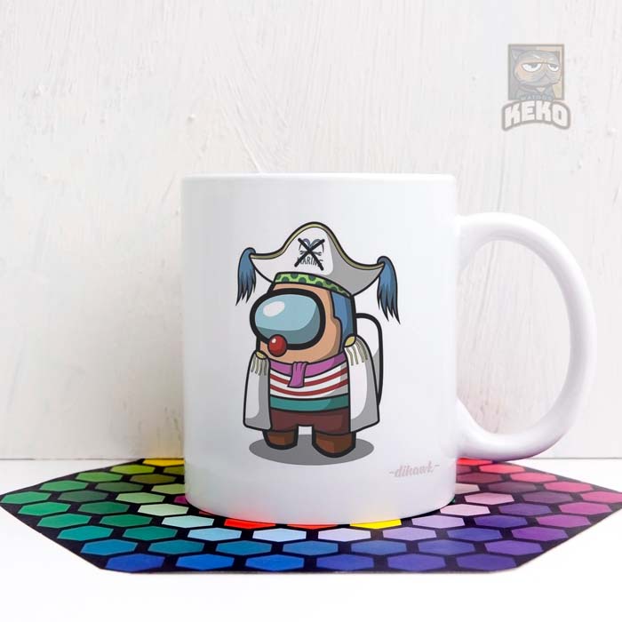 Jual Mug Anime One Piece Among Us Buggy | Shopee Indonesia
