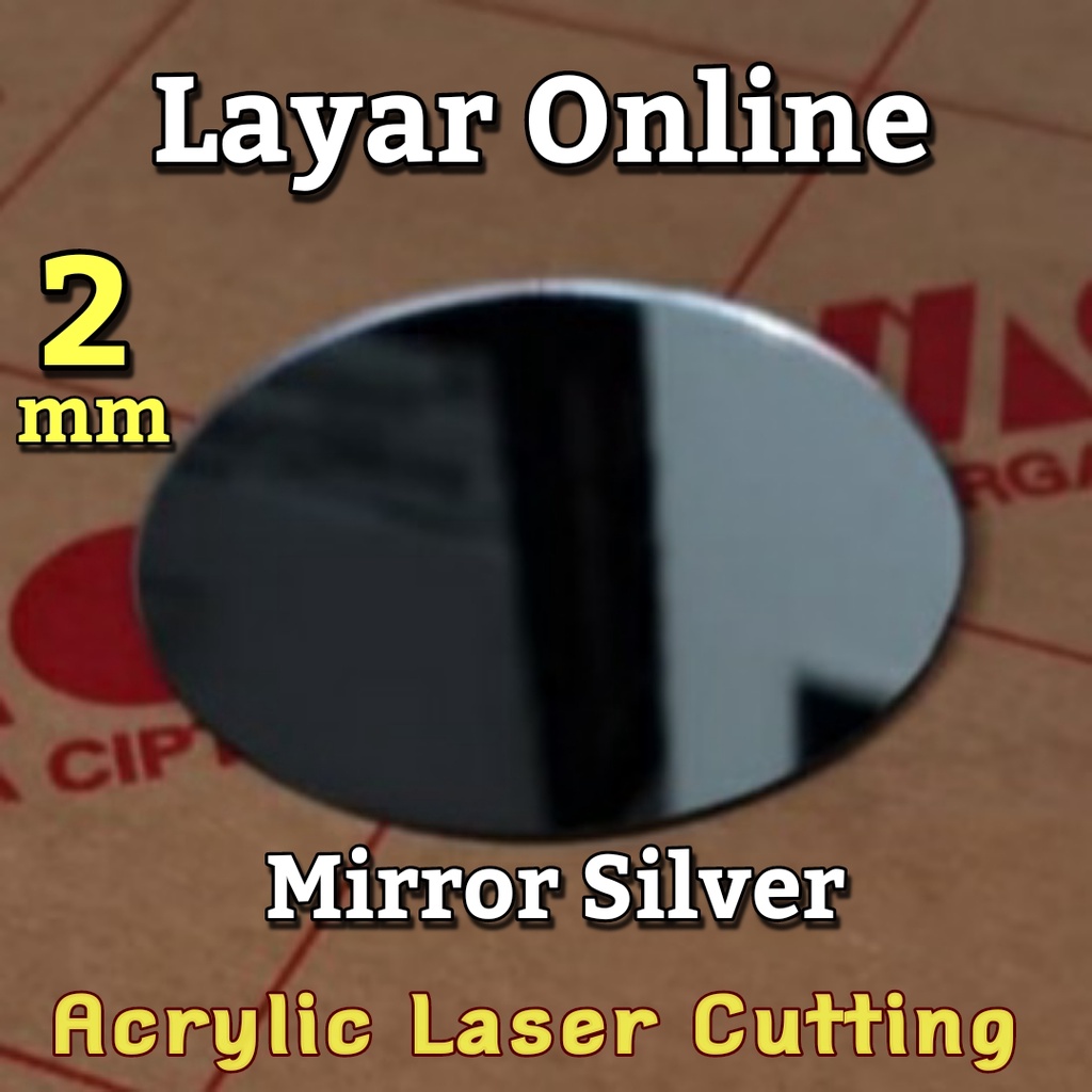 Jual Acrylic Mirror Silver Custom Bulat - Lingkaran - Diameter Akrilik ...