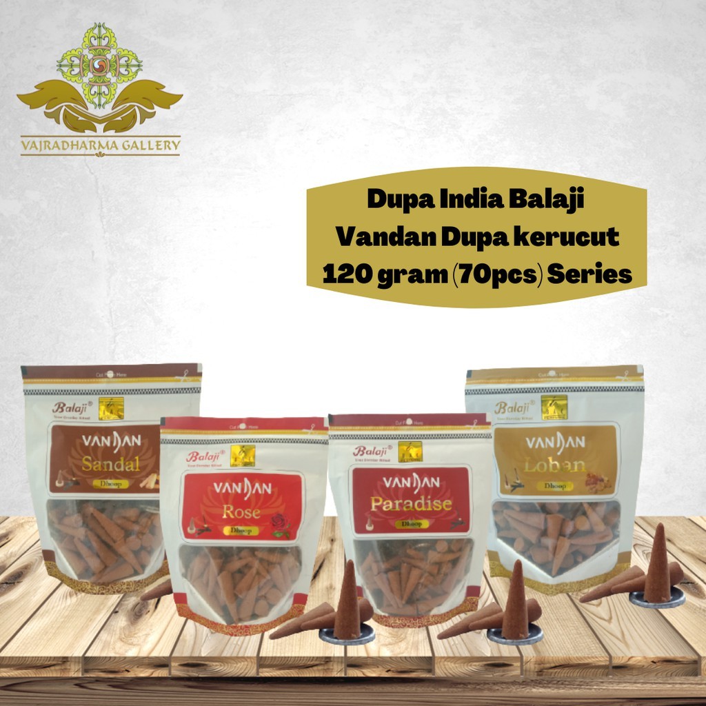 Jual Dupa Hio Wangi Harum India Balaji Vandan Dupa Kerucut 120 gram ...