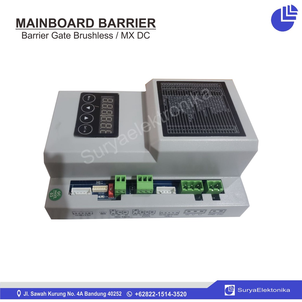 Jual Controller | Mainboard Barrier Gate Brushless / Barrier Gate MX DC ...