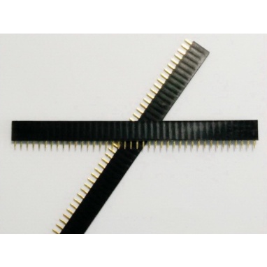 Jual PIN HEADER FEMALE STRIP SINGLE ROW 1X40 2.54MM BLACK HITAM ...