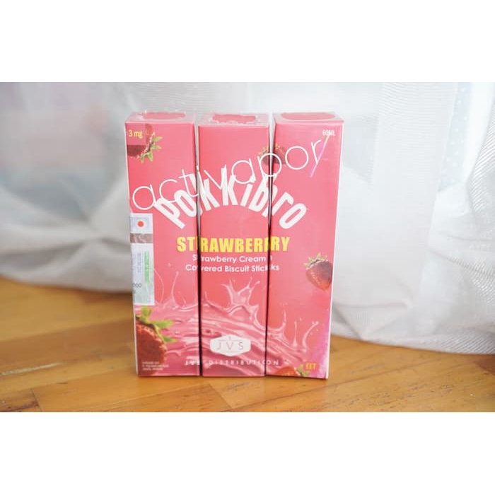 Jual Pokkibro Strawberry 3mg CUKAI PockyBro Pocky Bro Premium Liquid ...
