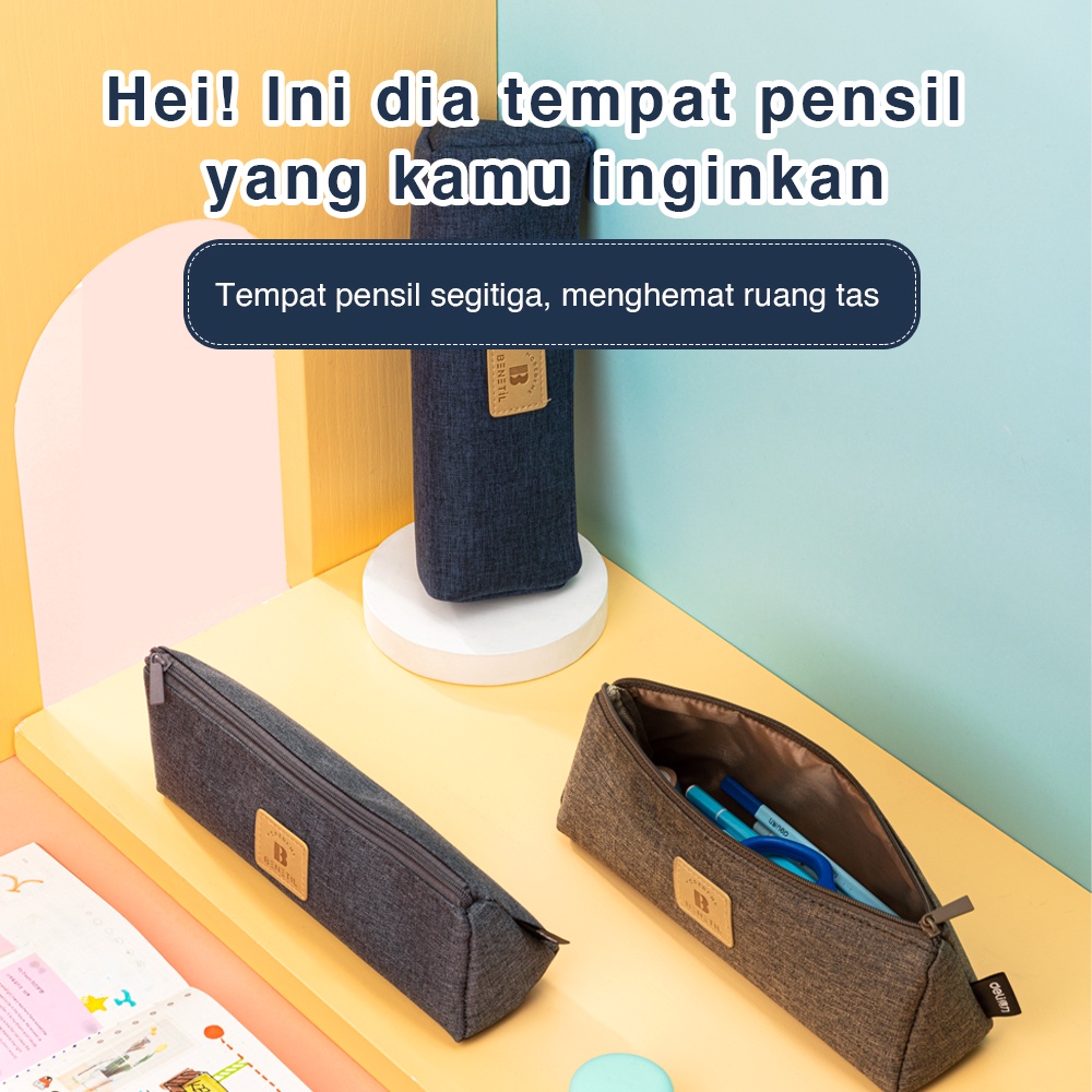 Jual Deli Pencil Pouch / Tempat Pensil Penyimpanan Besar | Shopee Indonesia