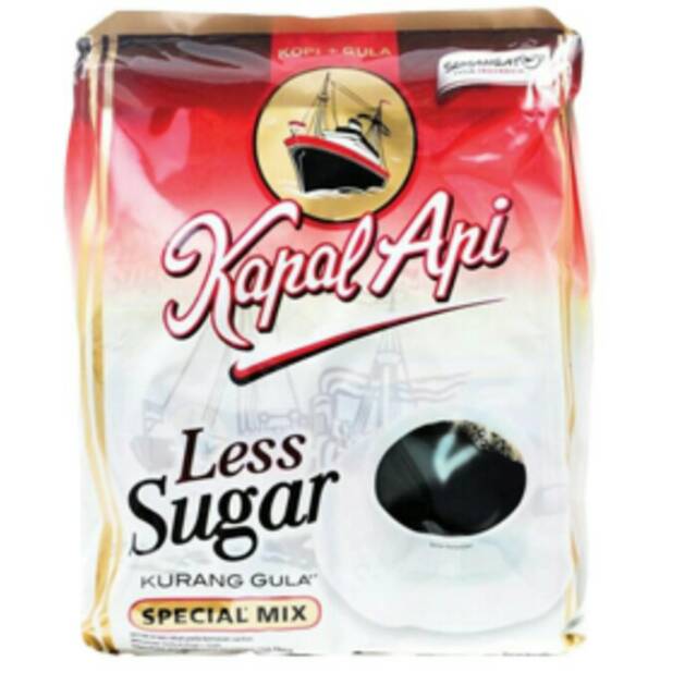 Jual Kopi Kapal Api Special Mix Less Sugar ( 20 Sachet @ 19 Gram ...