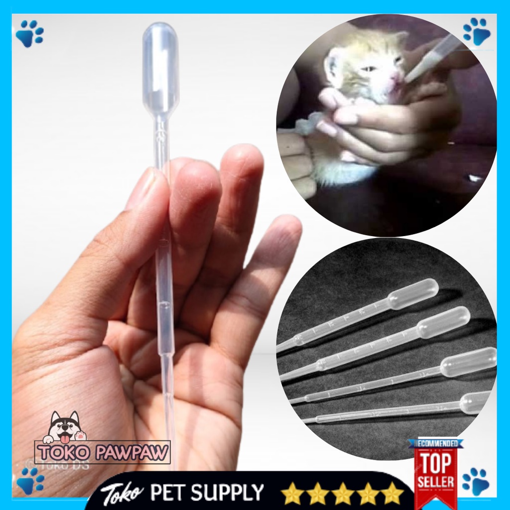 Jual Kitten Straw Dot Susu Bayi Kucing Pipet Susu Kucing Sedotan Spuit ...