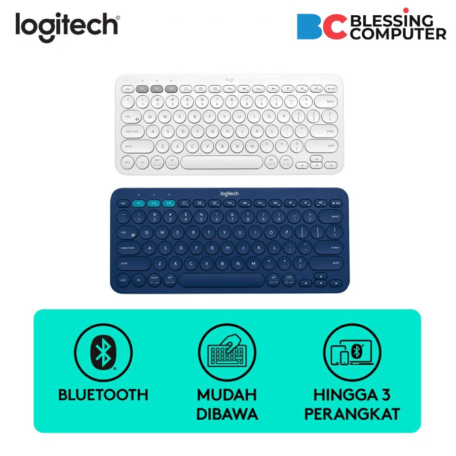 Jual Logitech K380 Bluetooth Keyboard Multi Device Off-White | Shopee ...