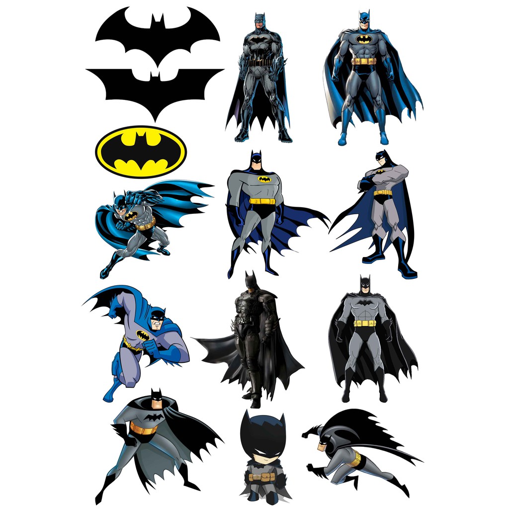 Jual BATMAN Sticker Dinding Size 8 cm Vinyl White Waterproof | Shopee ...