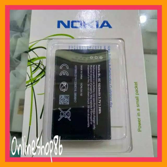 Jual Baterai Nokia BL-5C 5130/6600/6680/7610 Original 100% | Shopee Indonesia
