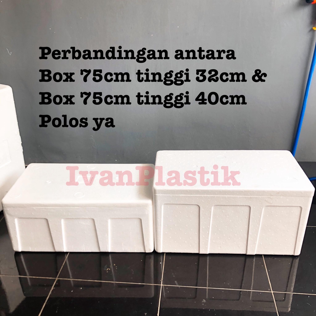 Jual BOX STYROFOAM 75 TINGGI 40CM POLOS NON GARUDA | Shopee Indonesia