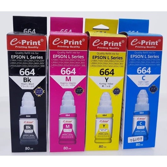 Jual Tinta Refill Printer EPRINT 664 80ml/E-PRINT Bulk Ink L Series ...