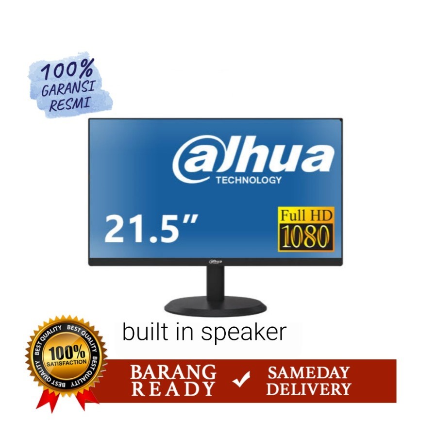 Jual Monitor LED Dahua DHI-LM22-H200 22inch FHD + speaker HDMI | Shopee ...