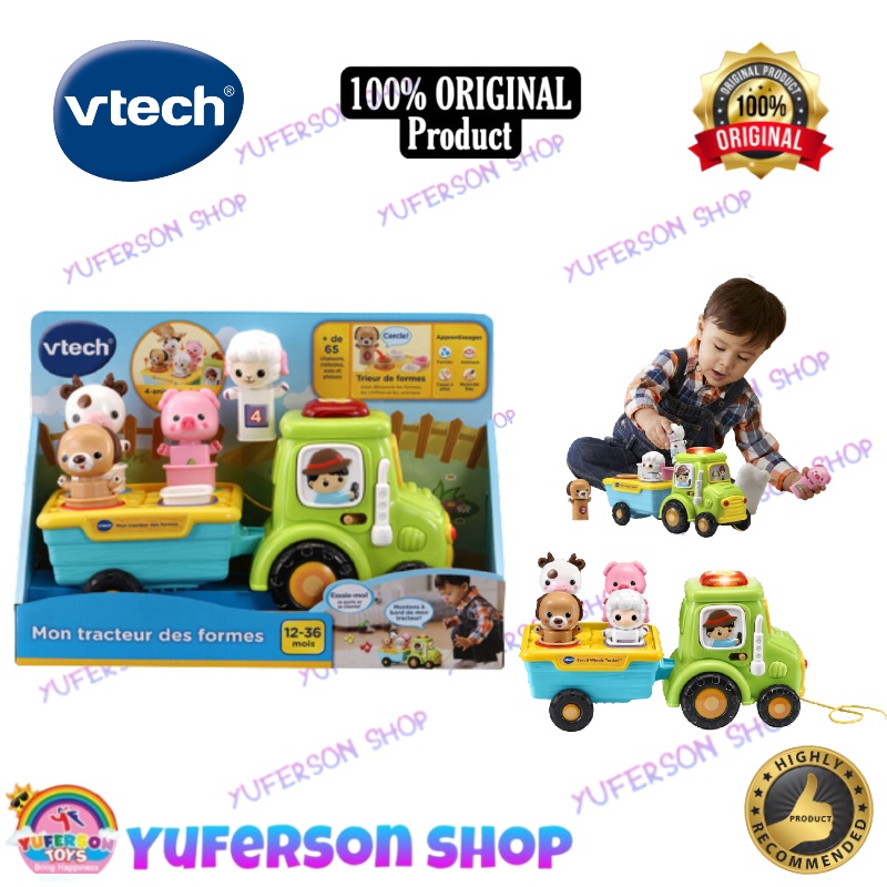 Jual VTECH SHAPES AND ANIMALS TRACTOR (VTUK) ORIGINAL | Shopee Indonesia