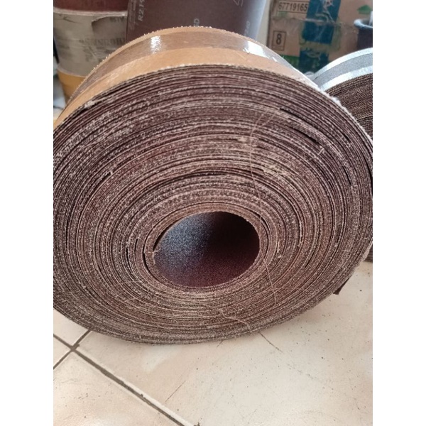 Jual Amplas roll EkaLite merah p#120 50 meter | Shopee Indonesia