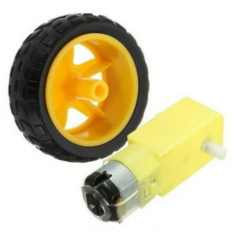 Jual Dinamo Motor DC 12V Gearbox Arduino Car kit Roda Kuning Original ...