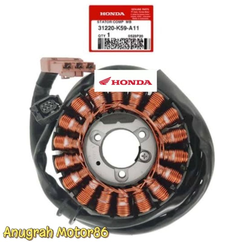 Jual 31220-K59-A11 Stator Comp Spull Assy Vario 150 2015-2018 Asli Honda | Shopee Indonesia