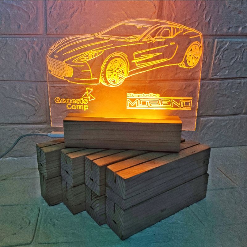 Jual Stand Akrilik Led / Stand Foto / Acrylic lamp lampu led MICRO USB ...