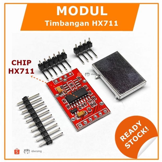 Jual MODULE HX711 HX-711 LOAD CELL ADC SENSOR BERAT Dengan Metal Shied ...