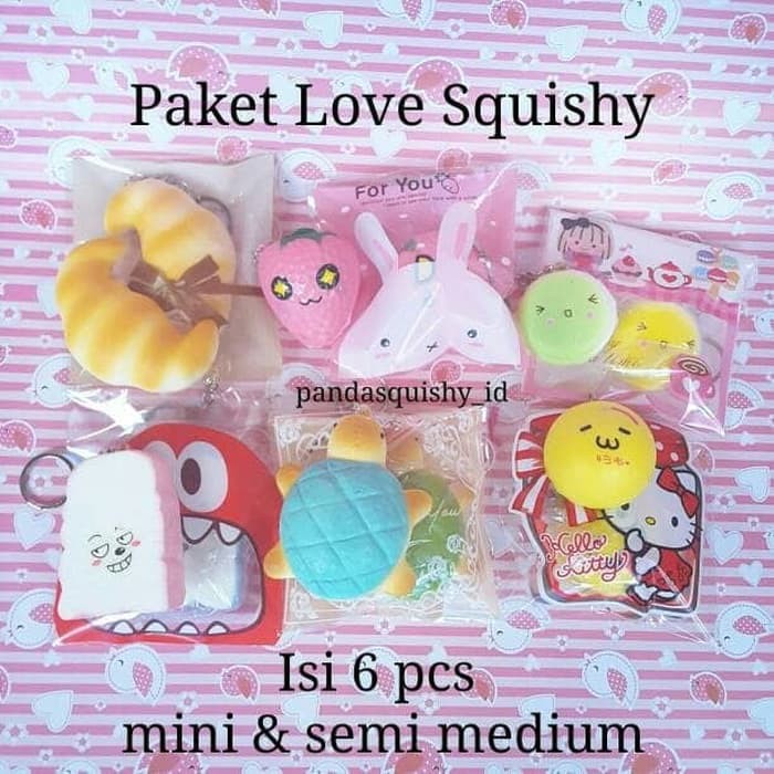Jual Paket Love Squishy Cute Packaging - Squishy Paket Murah | Shopee ...