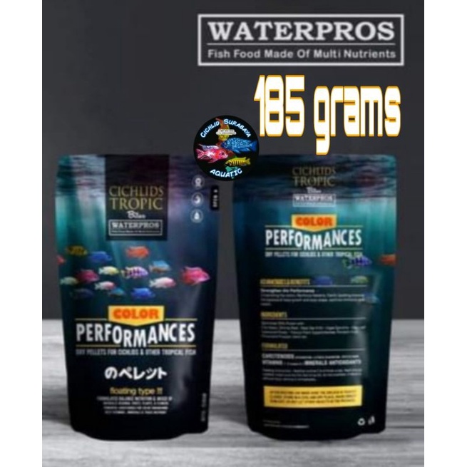 Jual Pelet cichlid waterpros pump performance 185g | Shopee Indonesia