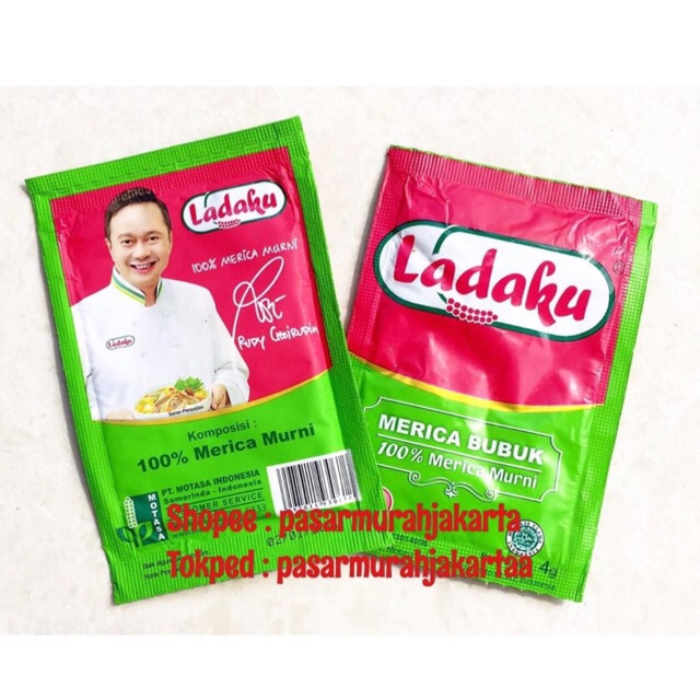 Jual Lada Putih Ladaku Sachet Merica Bubuk Pasar Murah Jakarta | Shopee ...