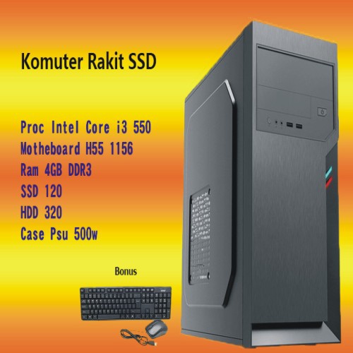 Jual Komputer Rakit Murah Intel Core i3 SSD Sekolah Kantor Office PC ...