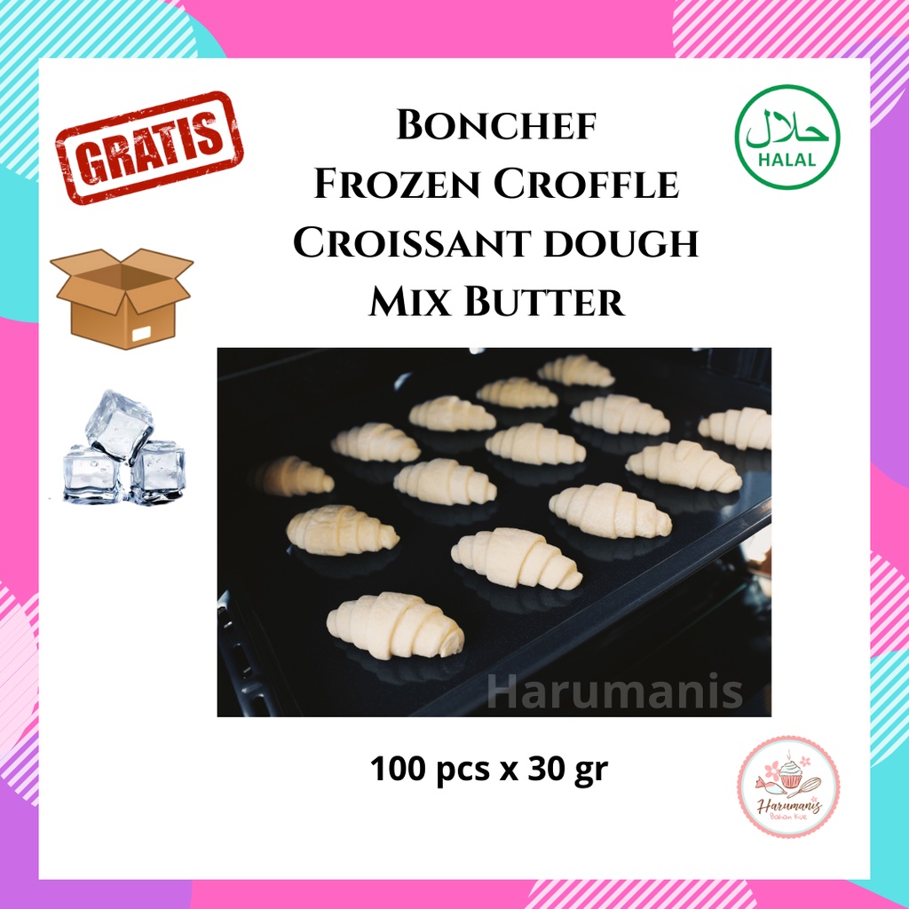 Jual Frozen Croffle Butter Croissant Dough Premium 30gr 100pcs | Shopee ...