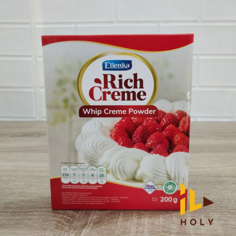 Jual Ellenka Rich Creme Whip Creme Powder 200gr / Whip Cream Bubuk ...