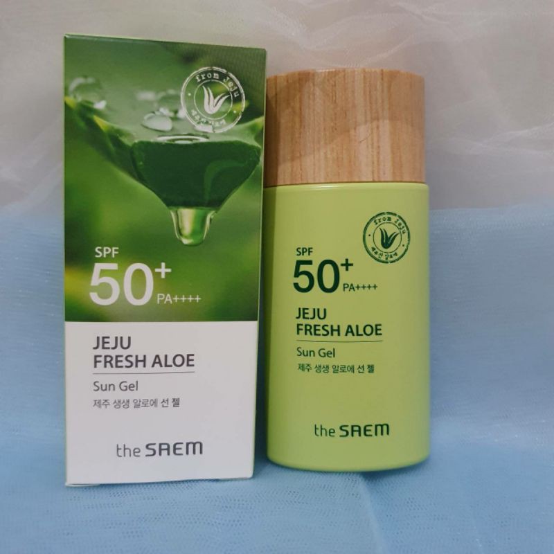 Jual Jeju Fresh Aloe Sun Gel SPF 50+ 60g | Shopee Indonesia