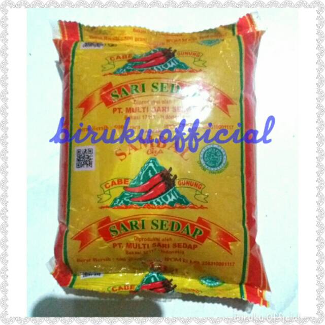 Jual [500gr] SAOS Sambal Cap Cabe Gunung / Saus Bantal Sari Sedap ...