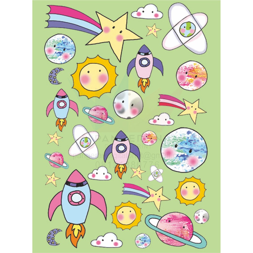 Jual MURAH - Stiker Aesthetic Tumblr Sticker Estetic Edisi Tata Surya ...