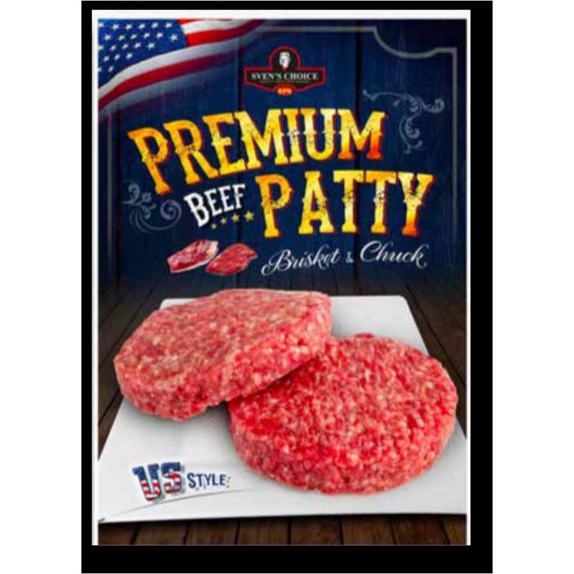 Jual BEEF BURGER SVEN CHOICE BURGER PREMIUM BEEF PATTY 200 GR | Shopee ...