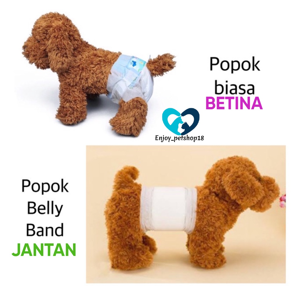 Jual TERLARIS !! POPOK ANJING/ PEMPERS HEWAN JANTAN DAN BETINA PER PACK ...