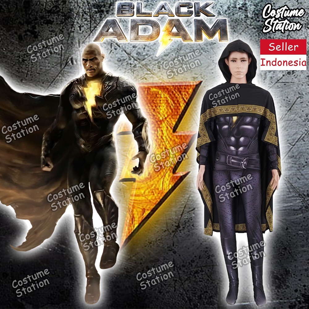 Jual Kostum Black Adam / Costume Shazam DC dewasa pria | Shopee Indonesia