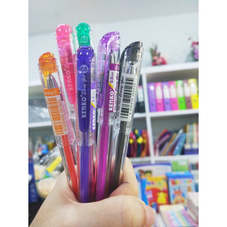 Jual [ORGM] Aneka Pena Kenko Alat Tulis Kantor Pena Pulpen Easy Gel 0 ...